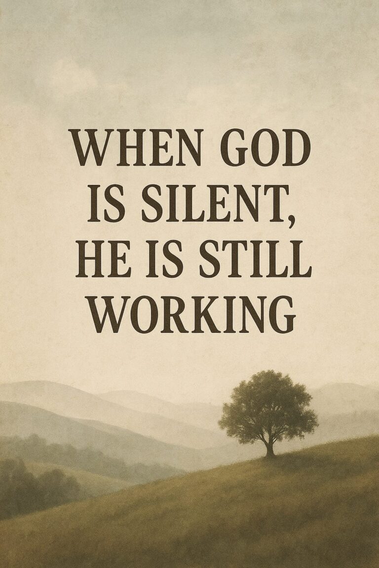 When God is Silent, He is Still Working - Christ Apostolic Church