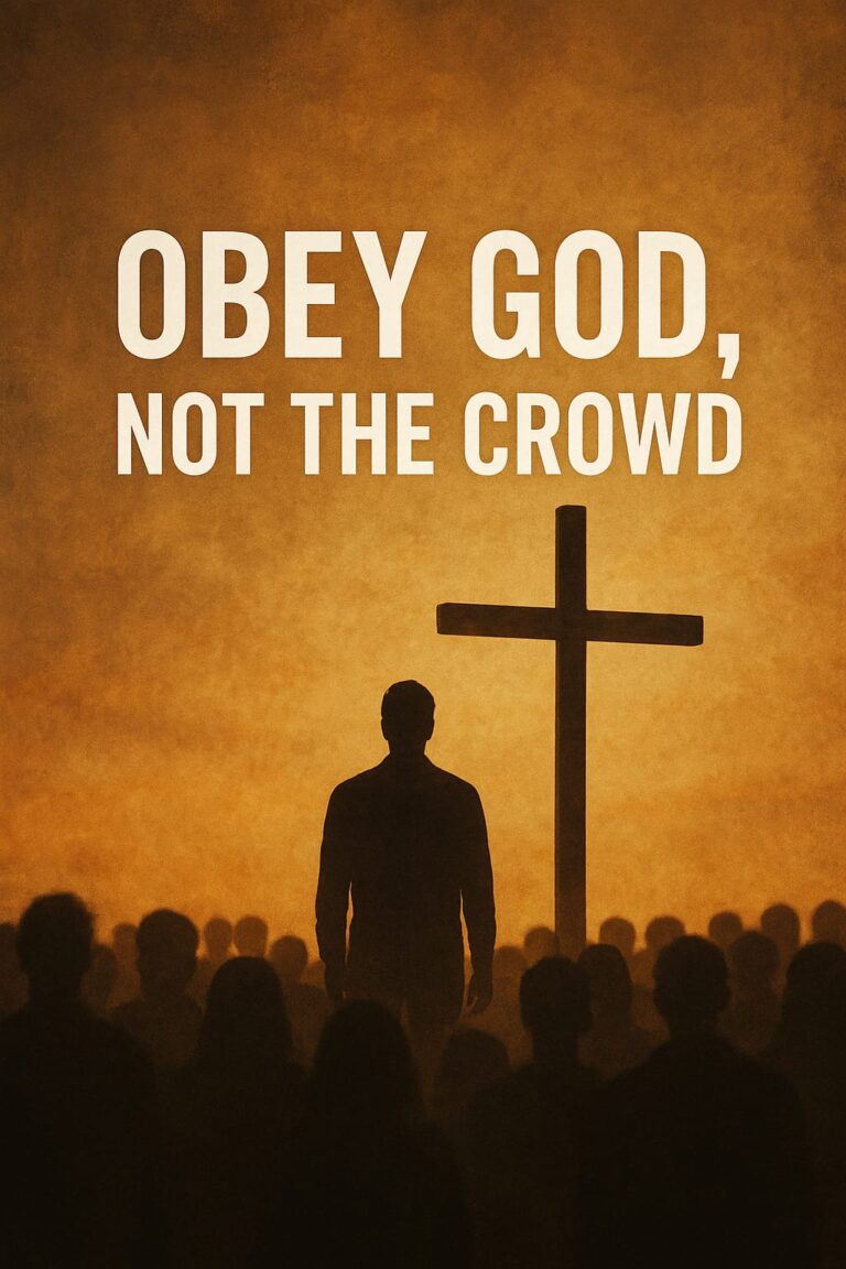 Obey God, Not the Crowd - Christ Apostolic Church